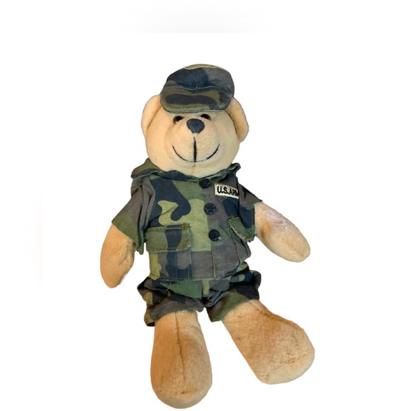 Toys | Plush Army Bear Wearing Camouflage | Poshmark